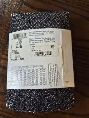 Accessories | Fashion Mode Black Glitter Tights | Poshmark